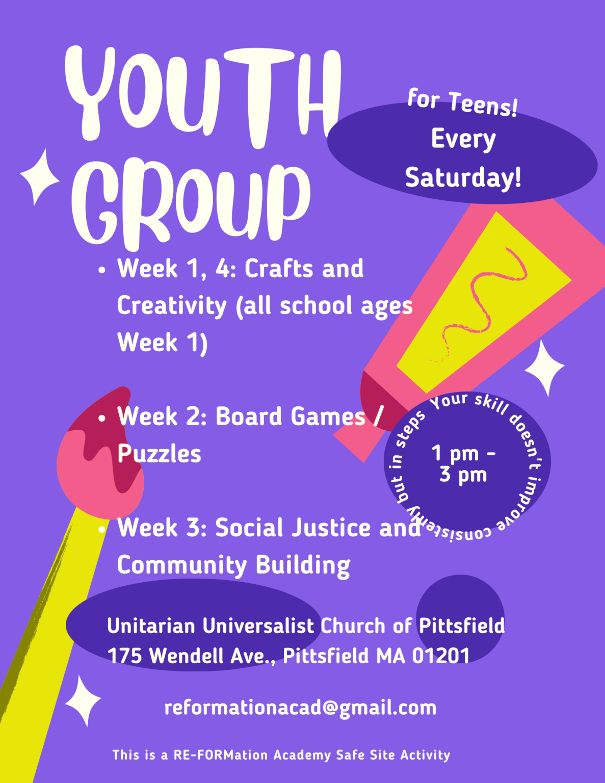 Youth Group – Unitarian Universalist Church of Pittsfield, Massachusetts